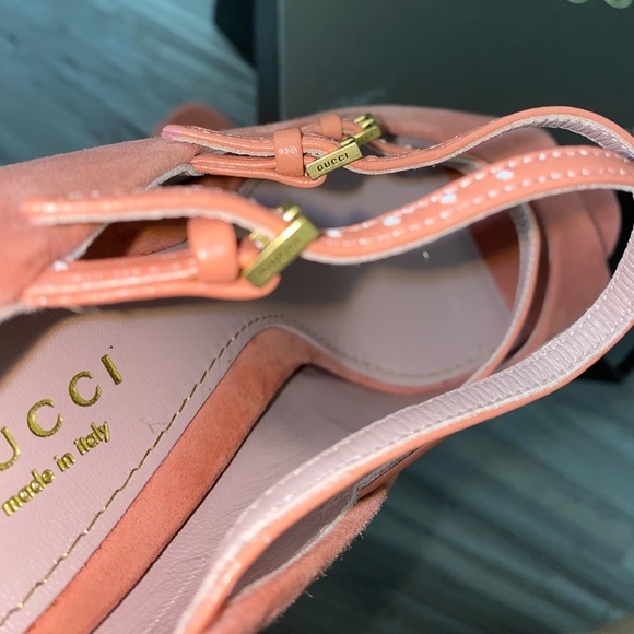 Gucci | Shoes | Gucci Rose Suede Pump Size 38 | Poshmark